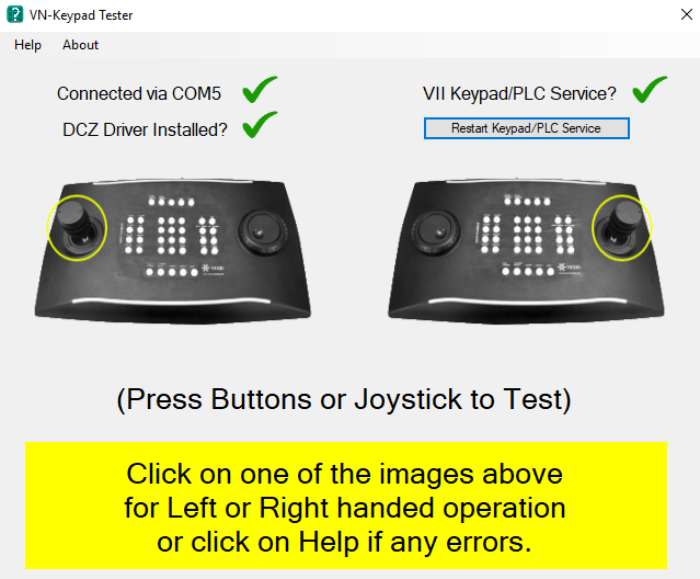VN-Keypad Test Tool – Vicon Industries Support