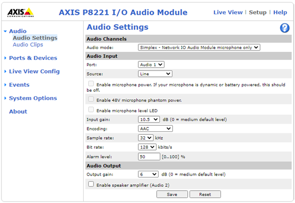 Adding a Axis P8221 Audio Encoder to Valerus – Vicon Industries Support