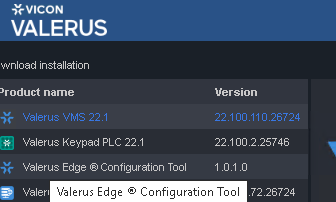 VALERUS , using EDGE Browser new Valerus 22.1 Released Aug 2022 – Vicon ...
