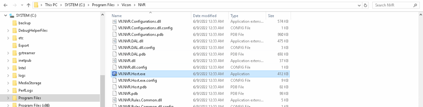 Valerus live running APP Server and NVR logs – Vicon Industries Support