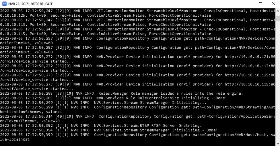 Valerus live running APP Server and NVR logs – Vicon Industries Support